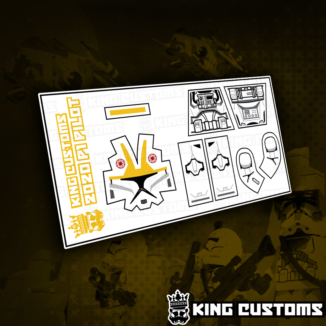 Clone Pilot Grunt (Phase 1) Decal Sheet | King Customs