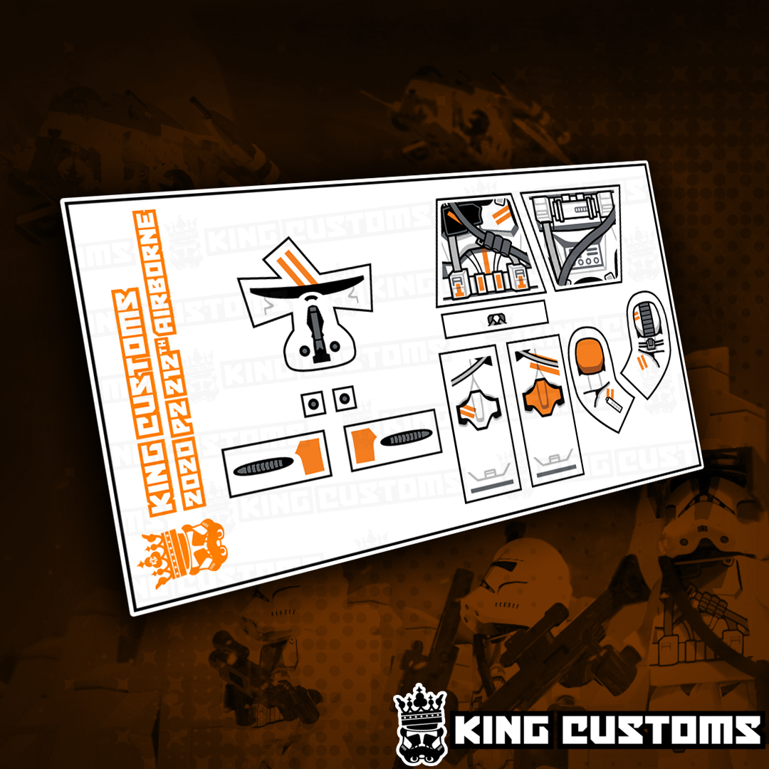 212th Airborne Trooper Decal Sheet | King Customs