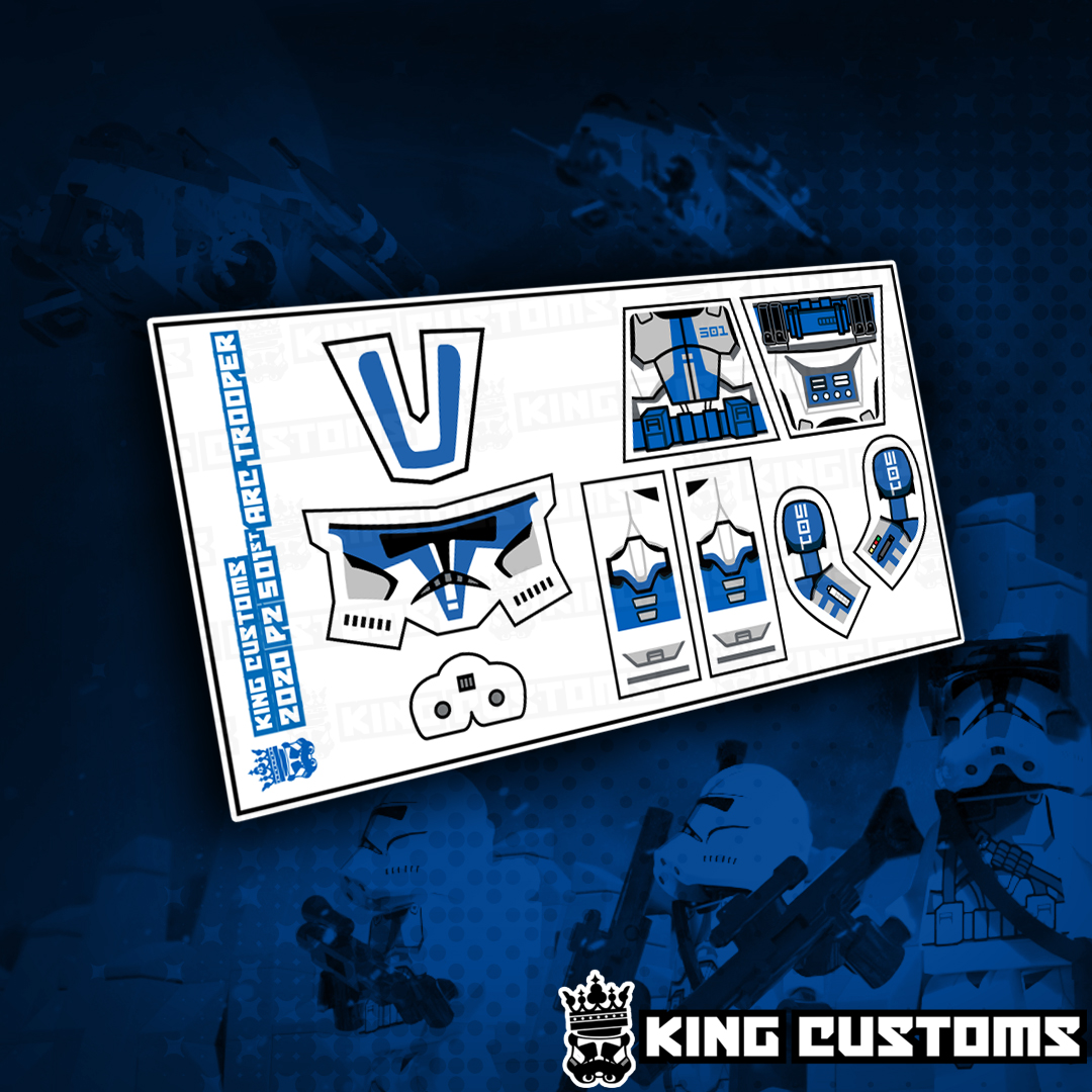 501st Legion ARC Trooper (Phase 2) Decal Sheet | King Customs