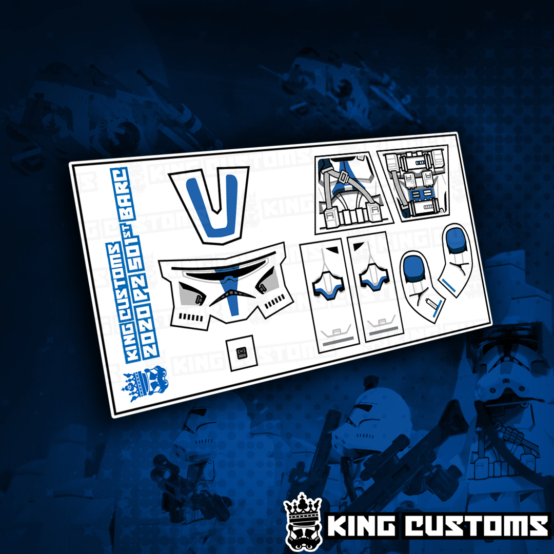 501st Legion BARC Trooper (Phase 2) Decal Sheet | King Customs
