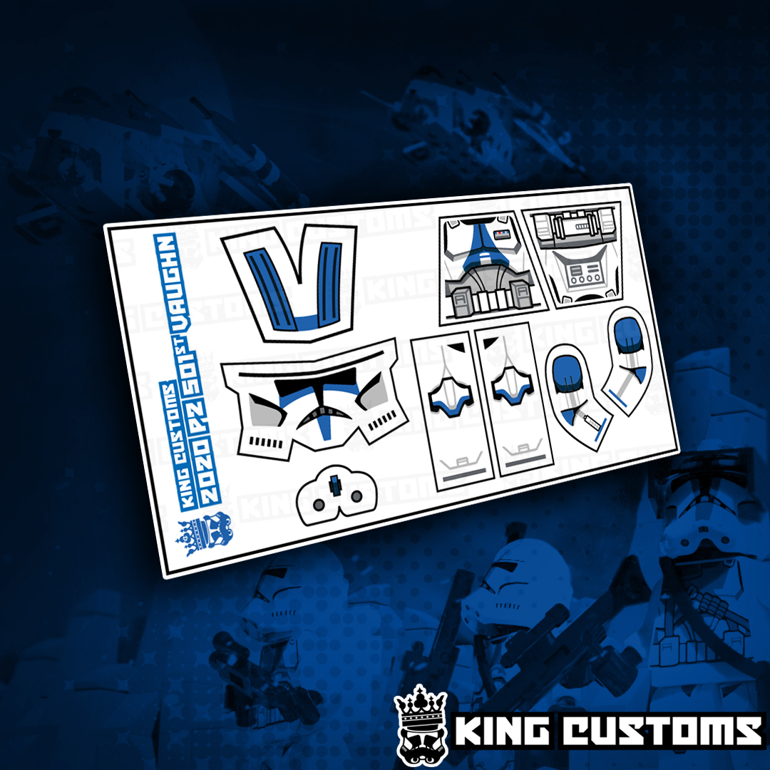 501st Captain Vaughn (Phase 2) Decal Sheet | King Customs
