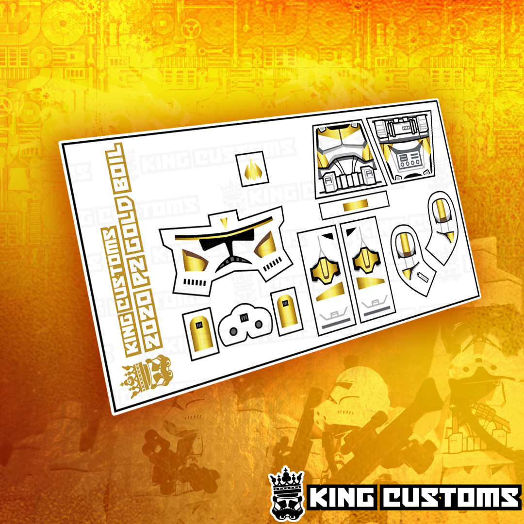 Gold Boil (Phase 2) Decal Sheet | King Customs