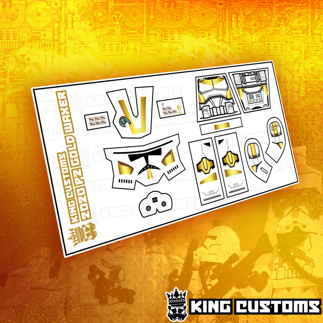 Gold Waxer (Phase 2) Decal Sheet | King Customs