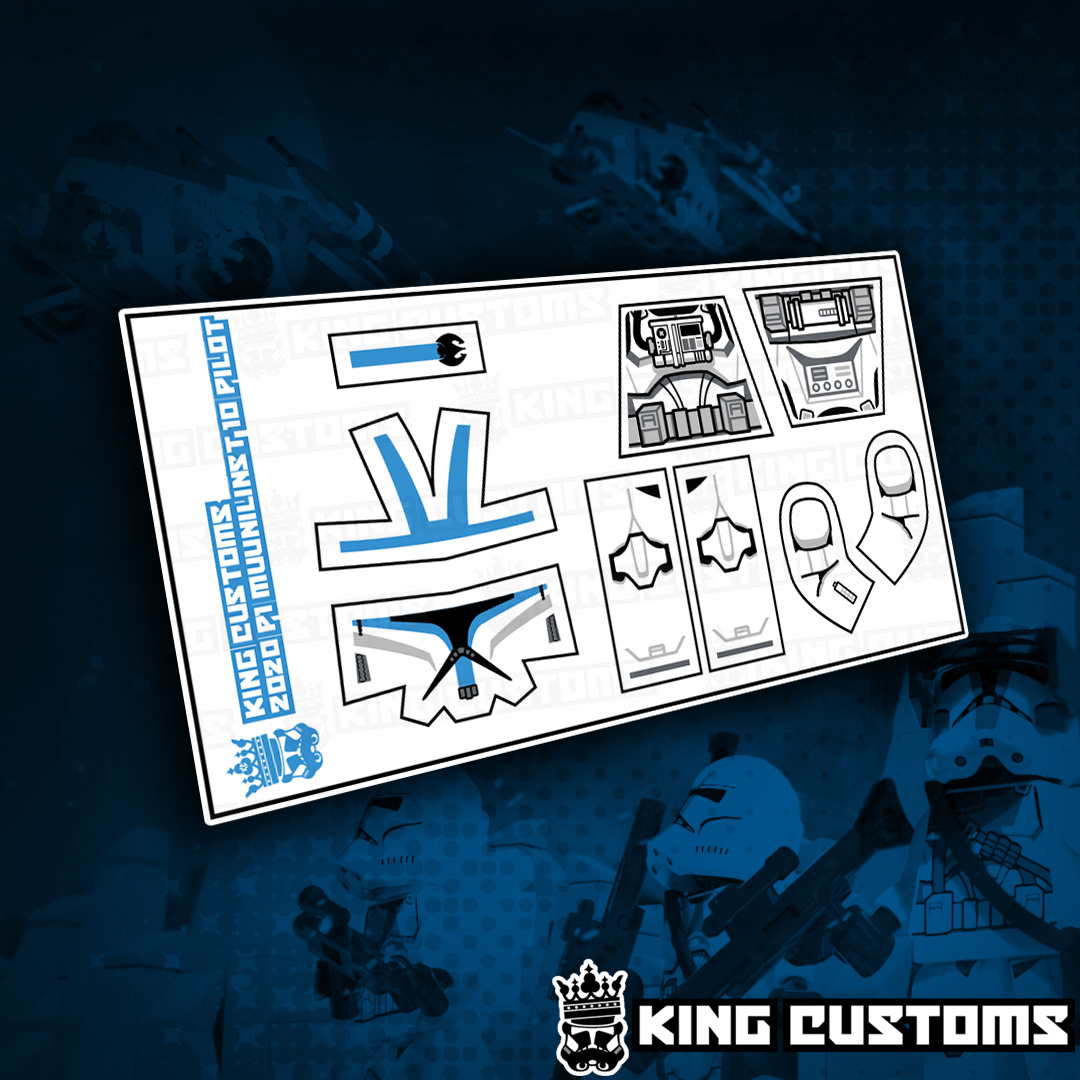 Muunilinst 10 Pilot (Phase 1) Decal Sheet | King Customs